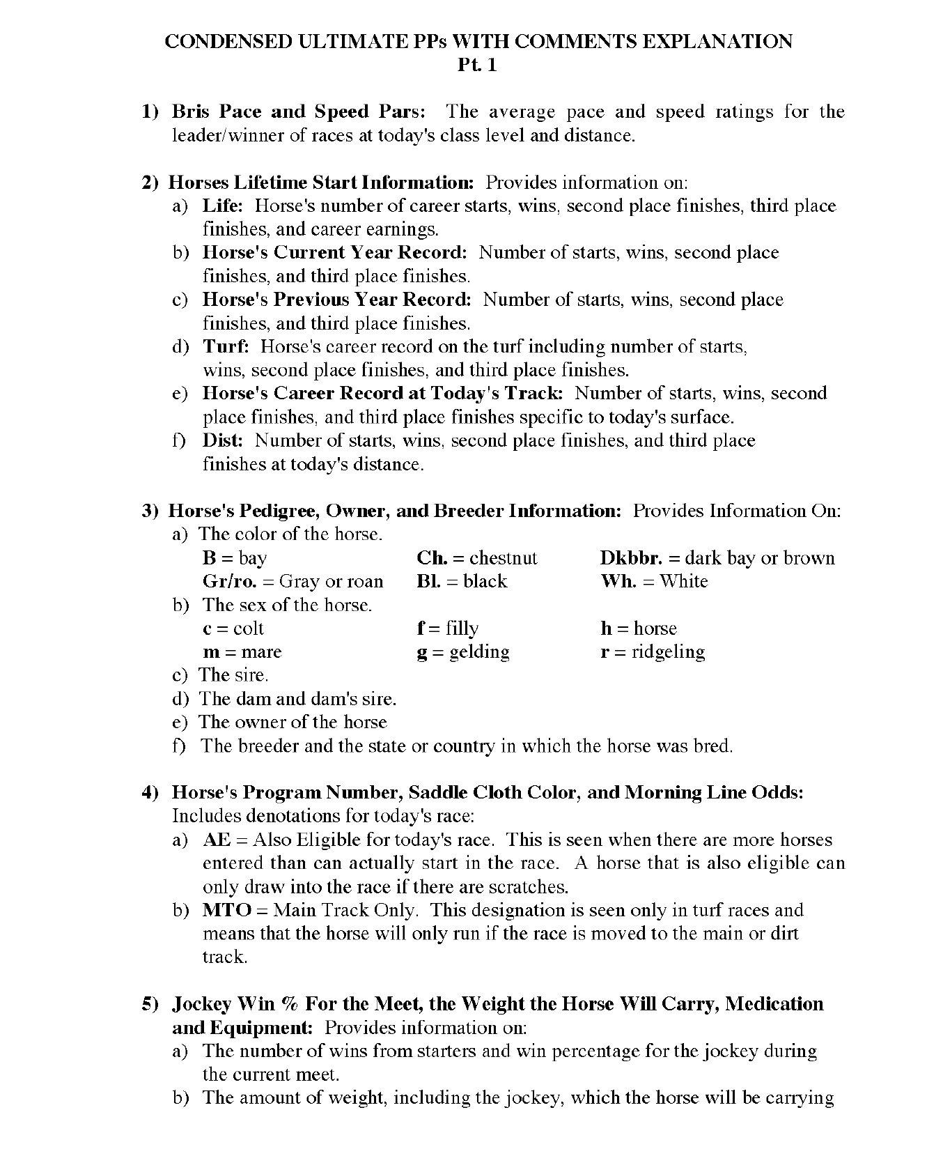 Condensed Ultimate PPs with Comments Explanation – OaklawnAnywhere